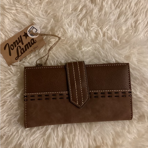 Tony Lama | Bags | Tony Lama Dark Brown Wallet | Poshmark